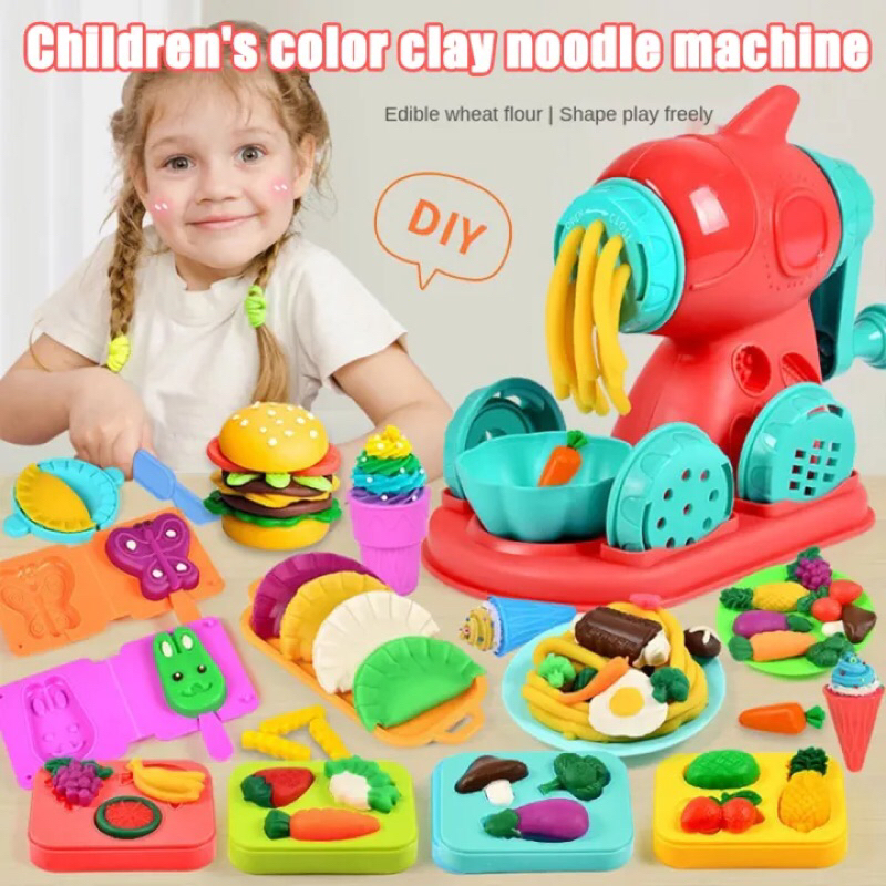Pretend Kitchen Playset Color Mud Play Doh Set Playdough Set for Kids ...