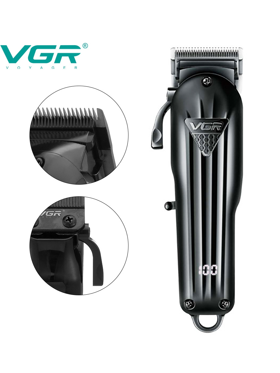 Vgr V-282 Zero Adjustable Hair Trimmer Professional Rechargeable Hair Shaver Metal Hair Clipper ...