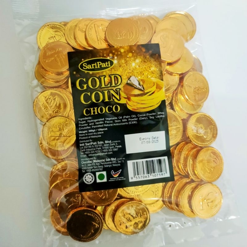 (112pcs+-) Gold Coin Choco / Chocolate Gold Coin | Shopee Malaysia
