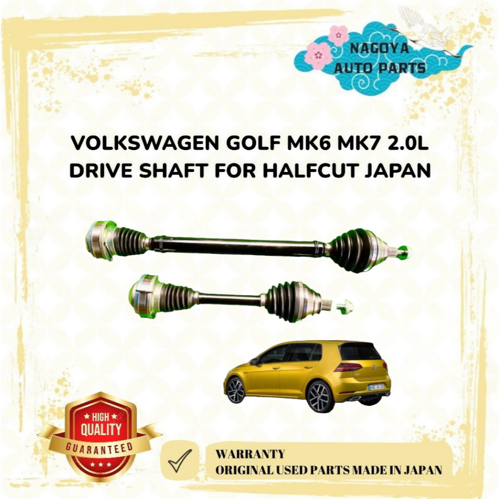 VOLKSWAGEN GOLF MK6 MK7 2.0L DRIVE SHAFT FOR HALFCUT JAPAN | Shopee ...