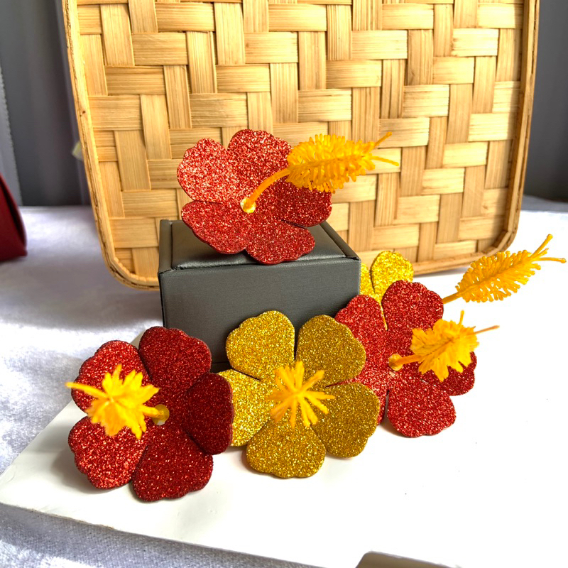 (2pcs)bunga raya hiasan merdeka bunga raya hiasan sanggul bunga ...