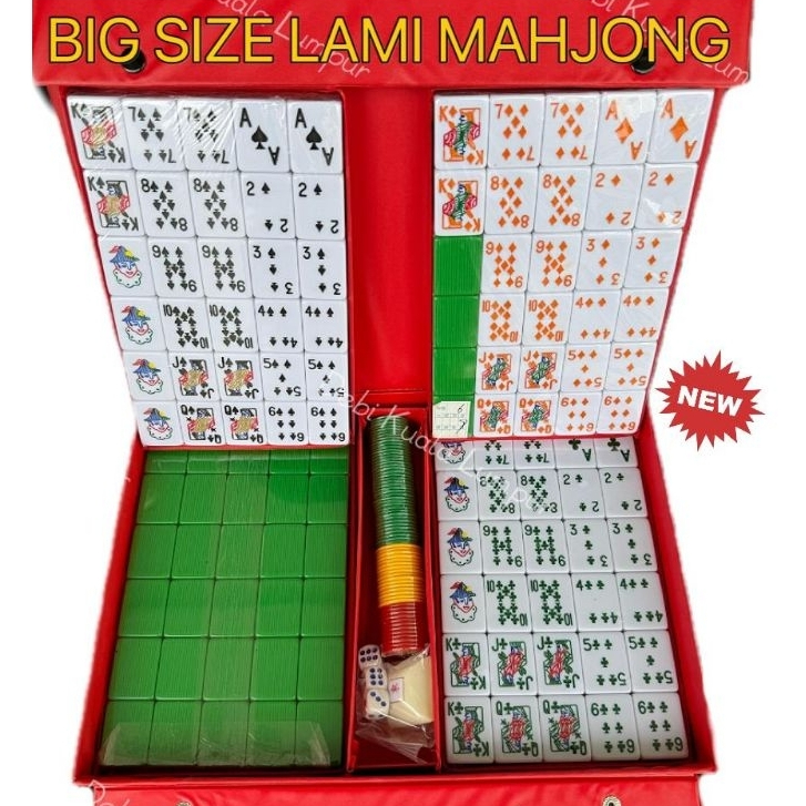 RUMMY BIG SIZE LAMI MAHJONG 4 PLAYERS POKER 拉米 拉美 麻将 | Shopee Malaysia