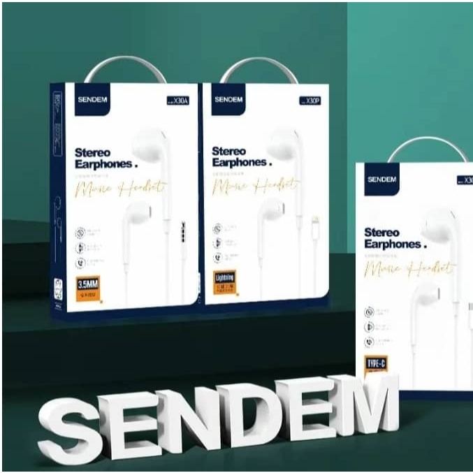 Sendem X30A 3.5mm Hi-Fi Stereo Music Earphone / G40A Series 3.5mm Hi-Fi ...