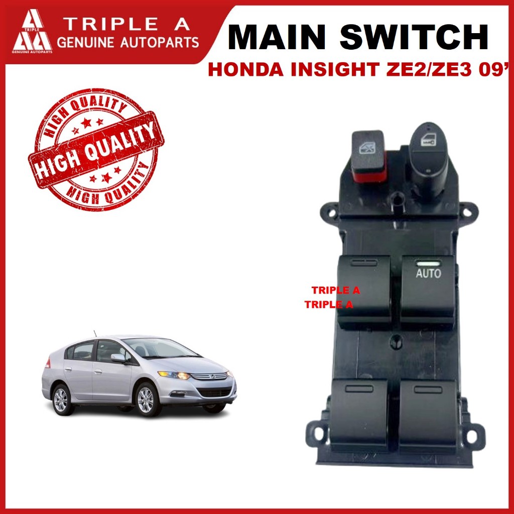 [ TRIPLE A ] HONDA INSIGHT ZE2/ZE3 2009 POWER WINDOW MAIN SWITCH SUIS ...