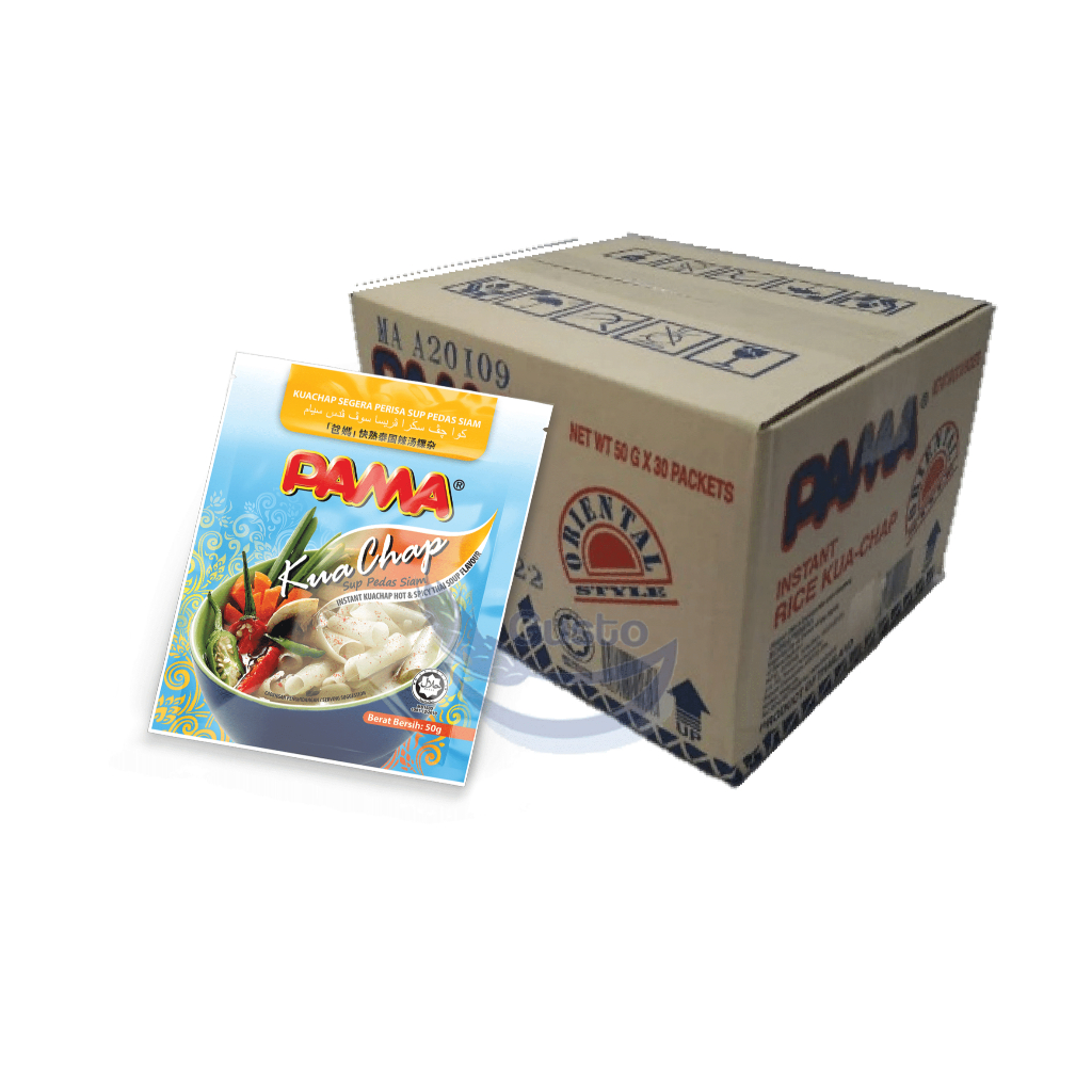 [BOX] PAMA Instant Hot & Spicy Kua Chap (50gx3pktsx10bags) Halal ...