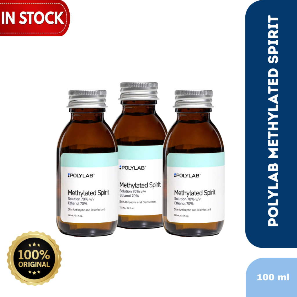 PolyLab Methylated Spirit 100ml (antiseptic and disinfectant) | Shopee ...