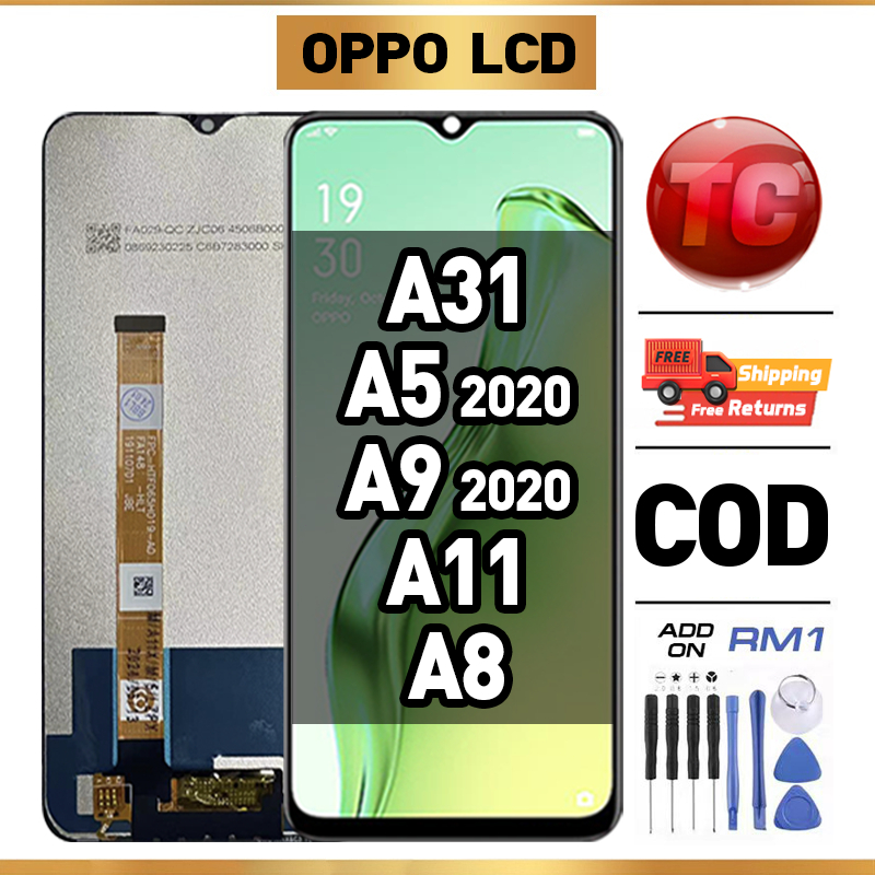 LCD OPPO A31 2020/ A5 2020/ A9 2020/ A11/ A8 Compatible For Original Glass Touch Screen ...