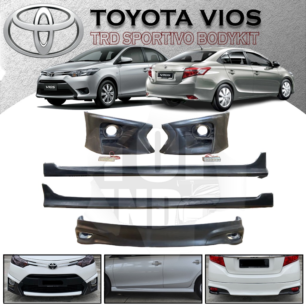 TOYOTA VIOS 2013 NCP150 TR-D SPORTIVO STYLE BODYKIT FRONT SKIRT REAR ...