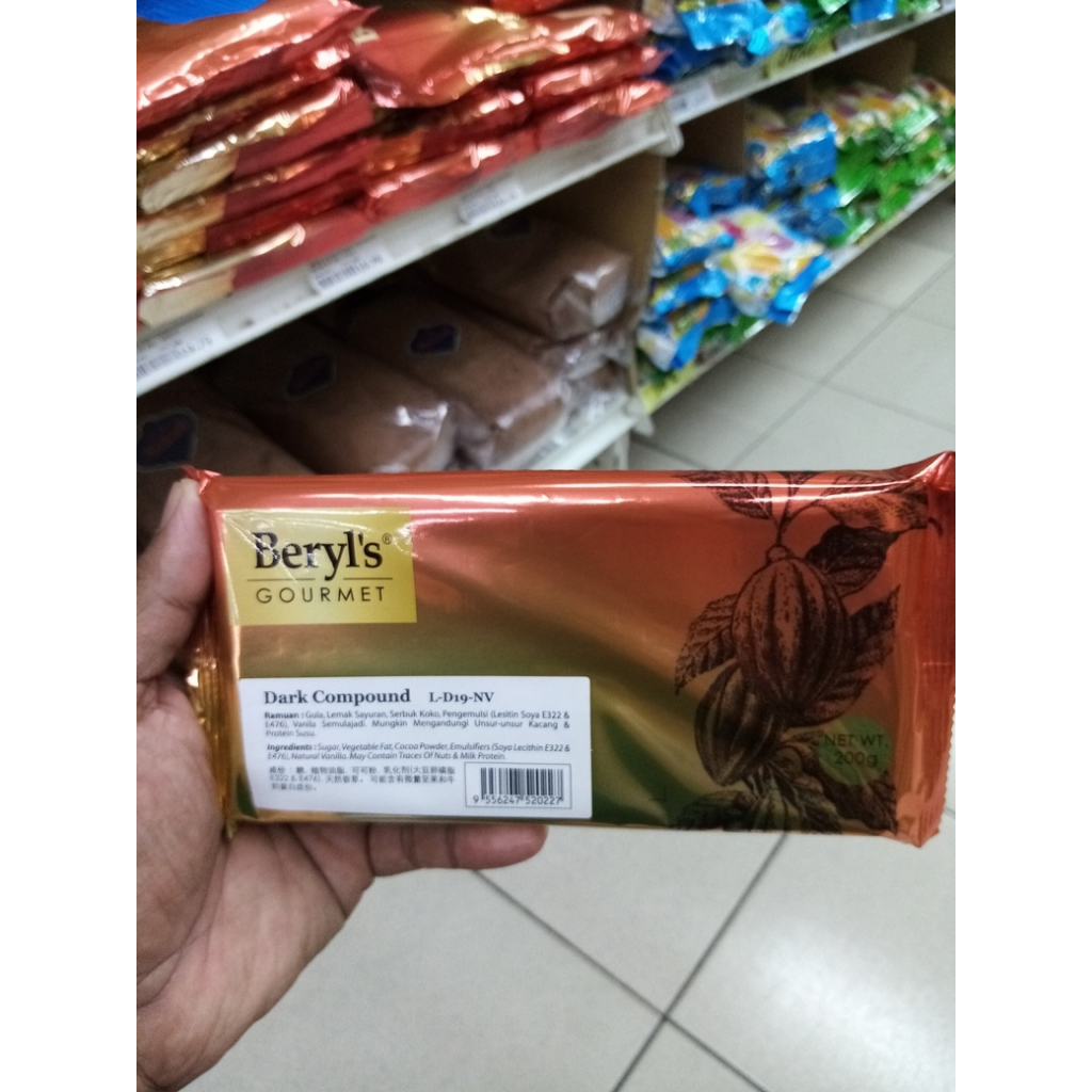 BERYL'S DARK COMPOUND CHOC / MILK COMPOUND CHOC 200G | Shopee Malaysia