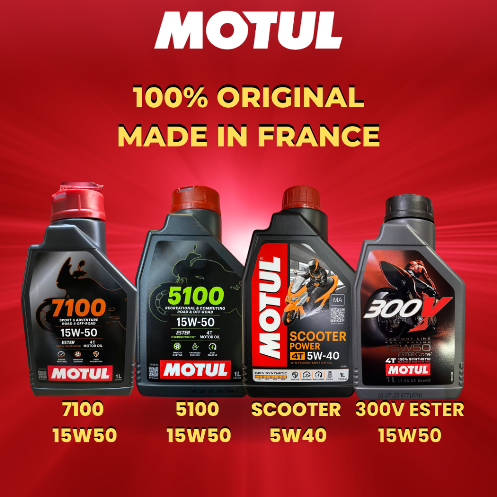 MOTUL France 4T 15W50 Motocycle Engine Oil 100% Original Imported ...