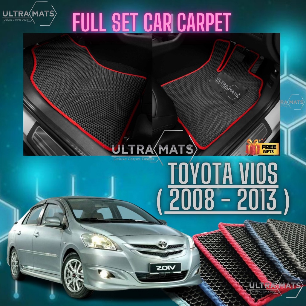 TOYOTA VIOS ( 2008 - 2013 ) CAR MAT CARMAT CAR FLOOR MAT KARPET KERETA ...