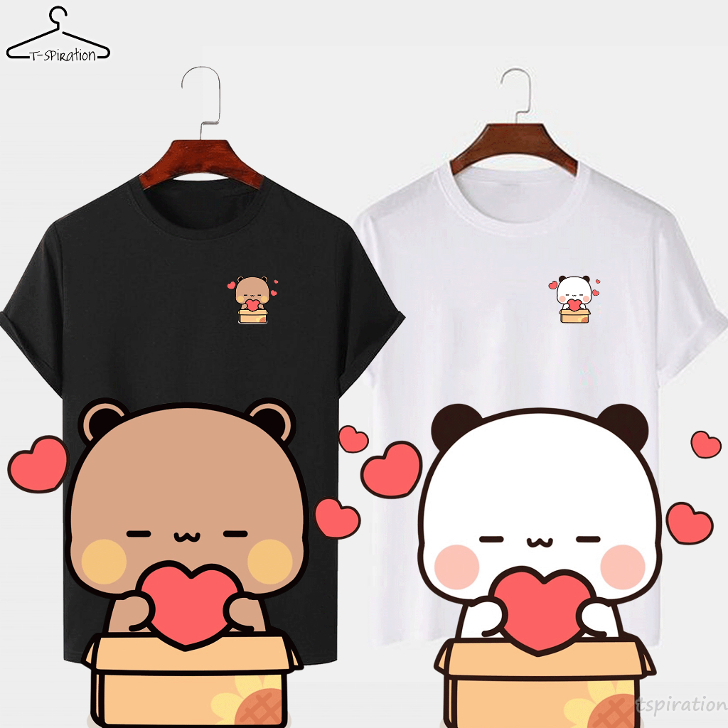 可爱 布布一二 情侣T恤 Cute Bubu Yier Matching Couple Tees Bubu Dudu Adult Unisex ...