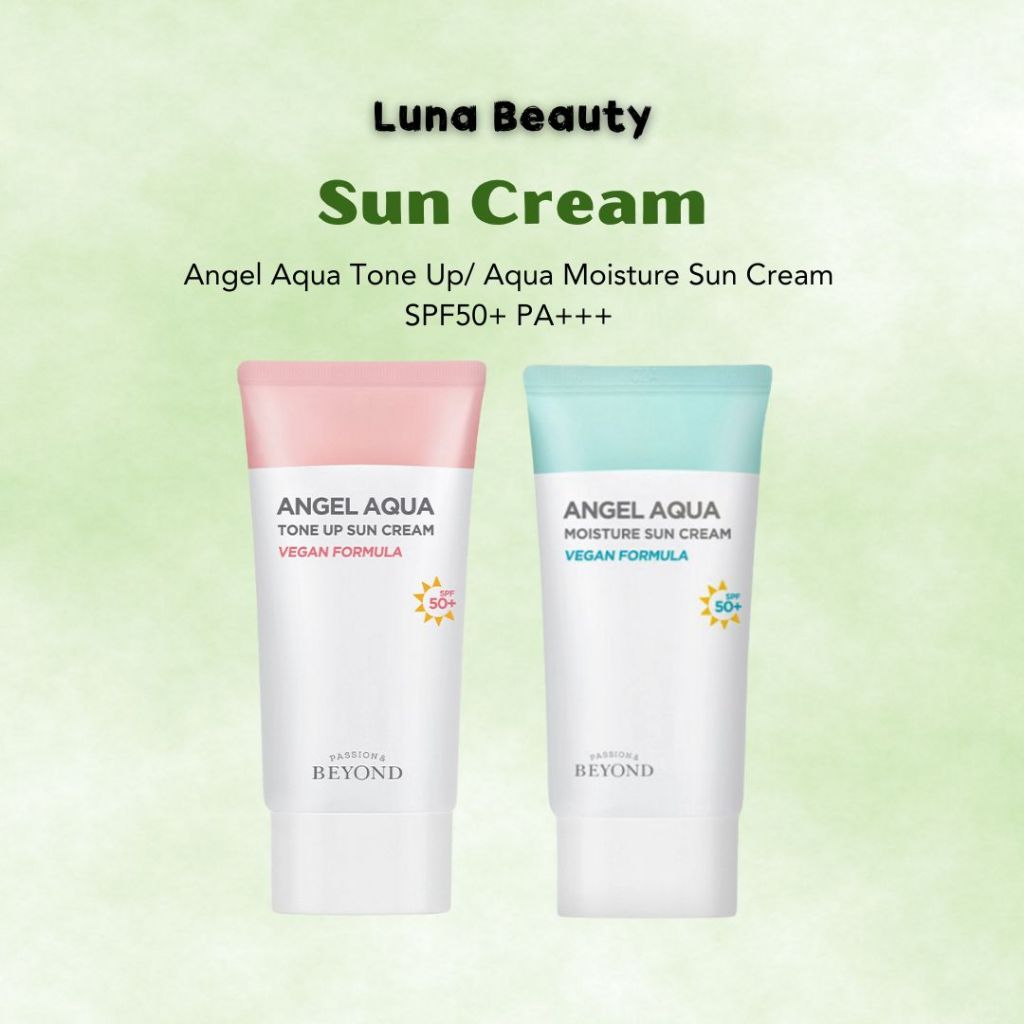 [Beyond] Angel Aqua Tone Up/ Aqua Moisture Sun Cream SPF50+ PA++++ | Shopee Malaysia