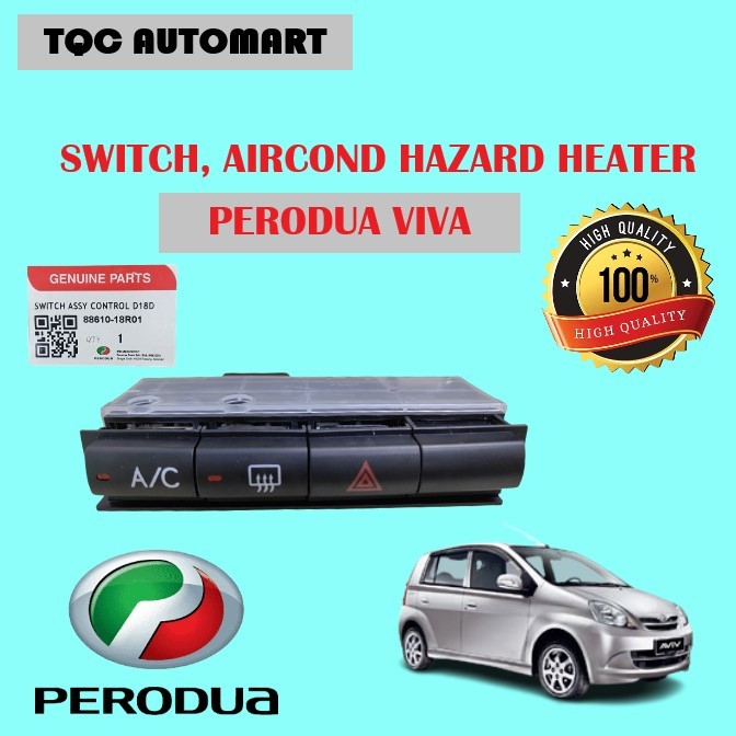 PERODUA VIVA AIRCOND SWITCH / HAZARD SWITCH & HEATER / DOUBLE SIGNAL ...