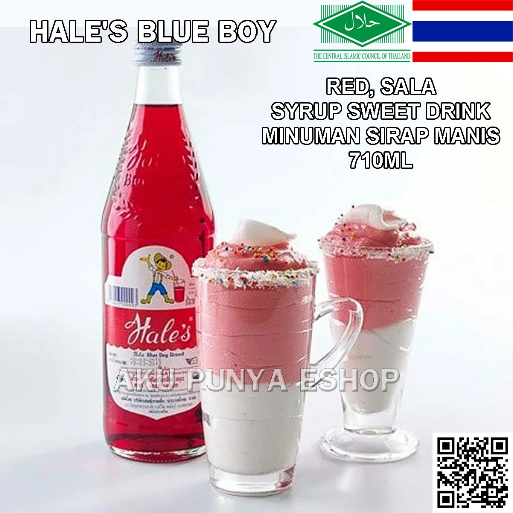 (RED, SALA) HALE'S BLUE BOY, SYRUP SWEET DRINK, MINUMAN SIRAP MANIS ...
