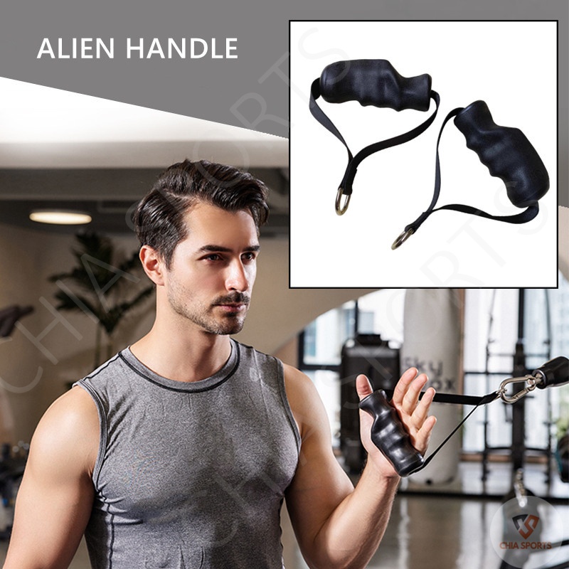 Alien Cable Pulley Handle Stirrup Grip handles Crossover Bar Cable ...