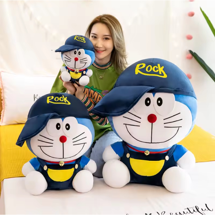 🇲🇾 🏆 30/40/50/60cm Cap Doraemon Anime Stuffed Plush Soft Toy Doll Kids ...