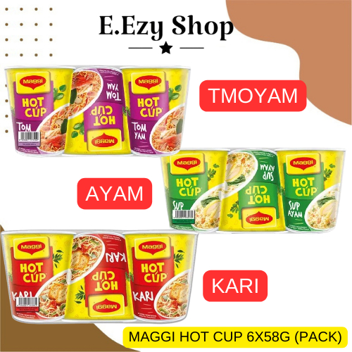 MAGGI HOT CUP CURRY 6X58G (PACK) | Shopee Malaysia