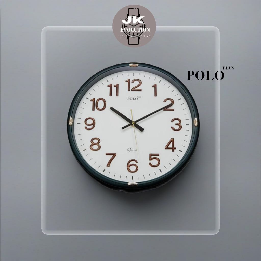 POLO PLUS 9231Z Original Analog Quartz Wall Clock Large Size Wall Clock ...