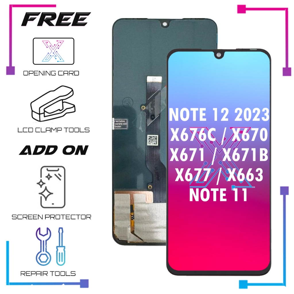 Lcd For Infinix Note 12 2023 X676C X670 X671 X671B X677 / Infinix Note ...