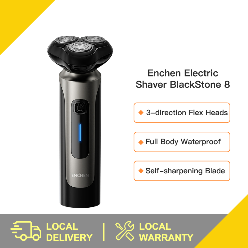 Enchen BlackStone 8 Electric Shaver Man 3D Shaver Heads 100% Waterproof ...