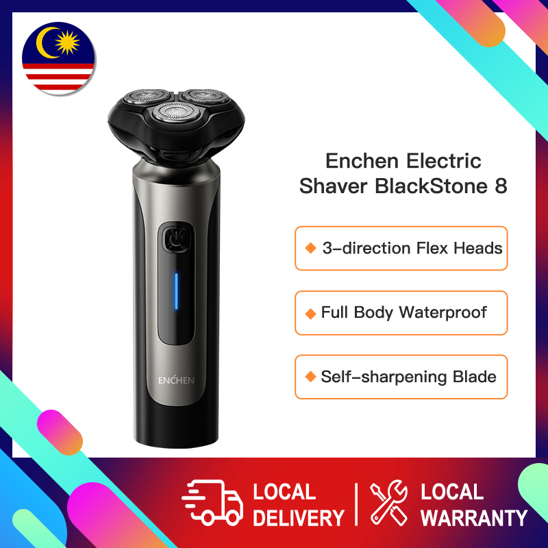 Enchen BlackStone 8 Electric Shaver Man 3D Shaver Heads 100% Waterproof ...