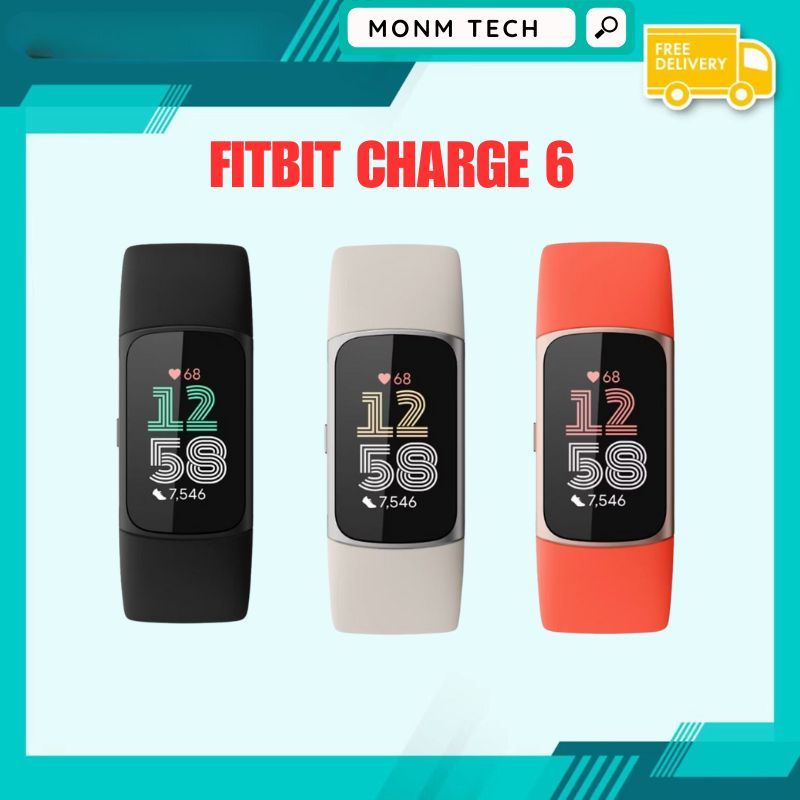 Fitbit Charge 6 Premium Fitness Tracker, With EDASensor Heart Rate ...