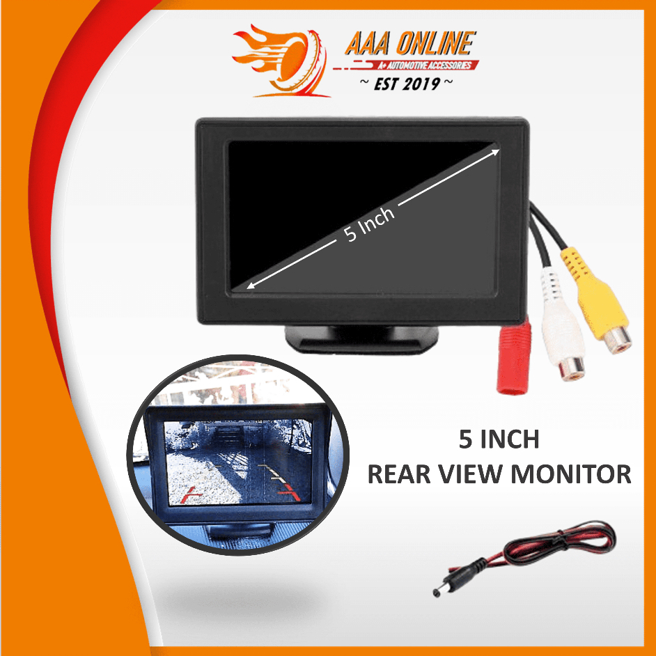 5'' CAR REAR VIEW SYSTEM TFT LCD COLOR STAND MONITOR 汽车后视摄像机记录仪 ...