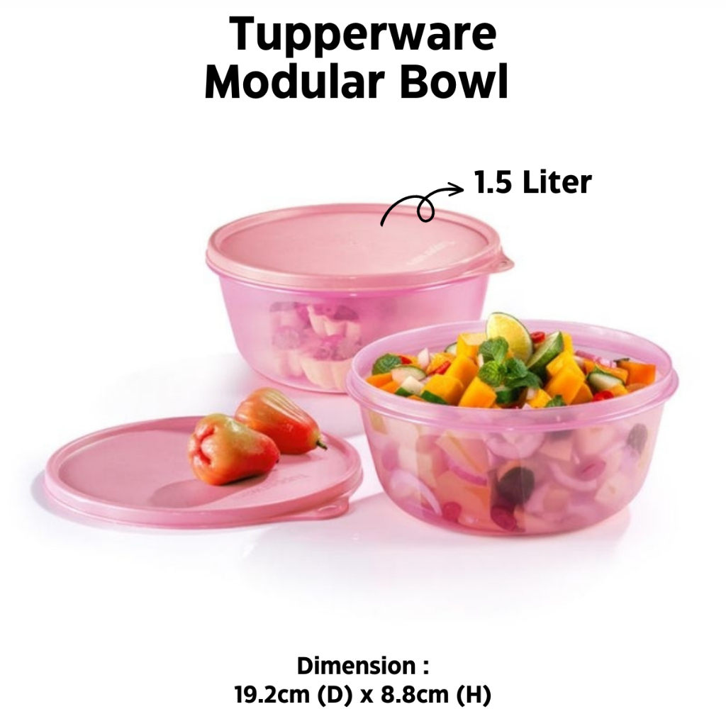 Tupperware Modular Bowl 1.5 Liter (1 pc) | Shopee Malaysia