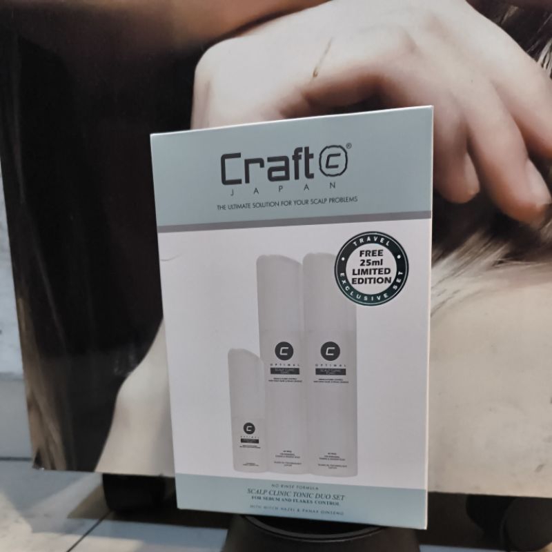 craft scalp clinic tonic duo set(2x120ml+free 25 ml) | Shopee Malaysia