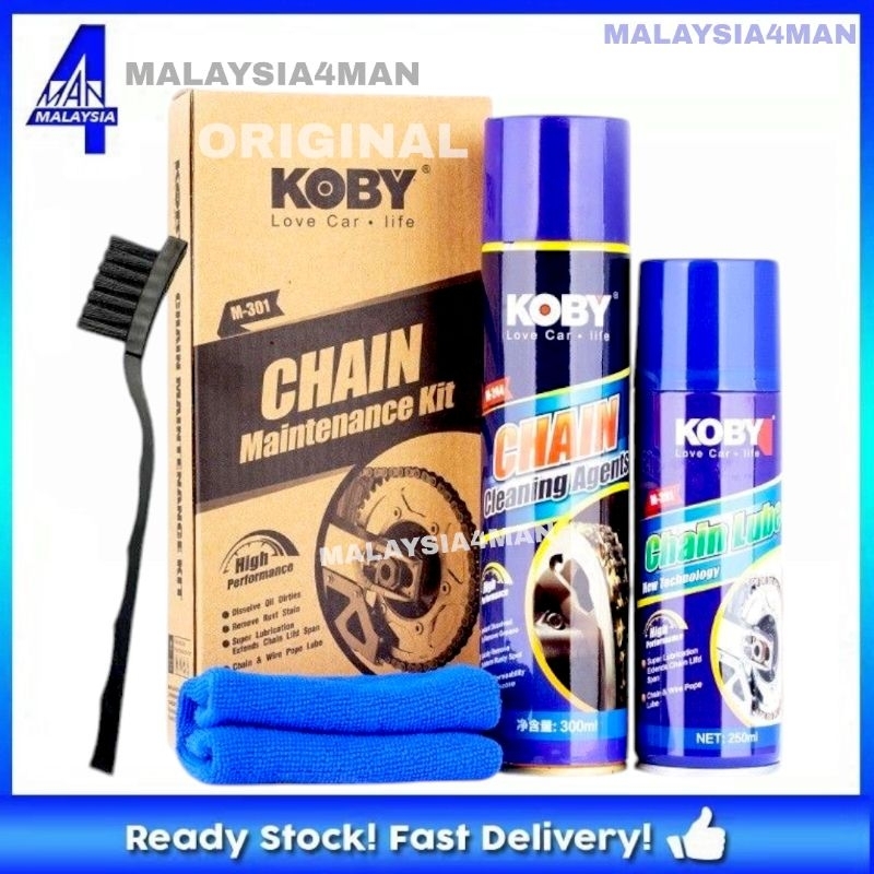KOBY CHAIN MAINTENANCE KIT ORIGINAL KOBY Chain cleaning kit | Shopee ...