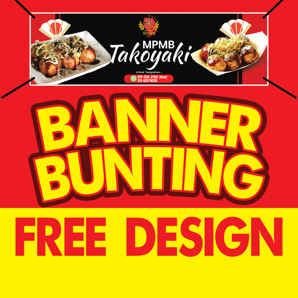 Banner Bunting Murah Untuk Pasar Malam, Gerai, Birthday, Wedding ...
