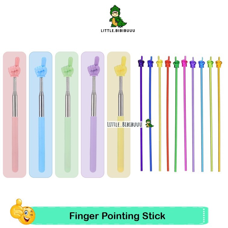 Retractable Teacher Pointer Finger Design Stainless Steel Telescopic ...