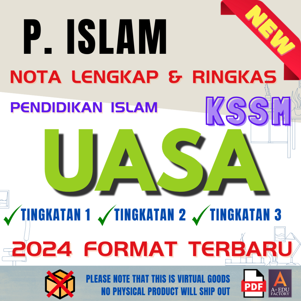 [📚PDF] NOTA LENGKAP PENDIDIKAN ISLAM TINGKATAN 1, 2, 3 [UASA] A+ NOTES ...