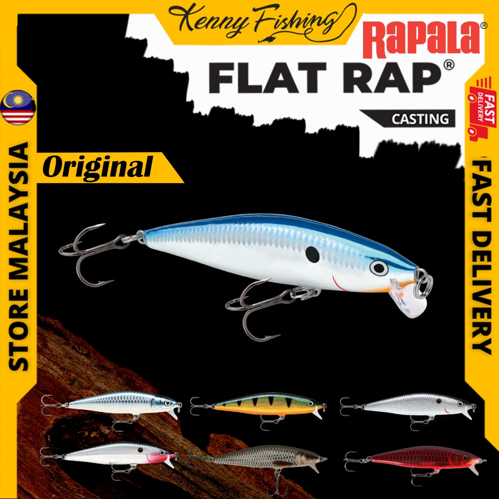 Rapala Flat Rap FLR08 8cm Lure Bait FLR-8 08 FLR8 FLR Flatrap | Shopee ...