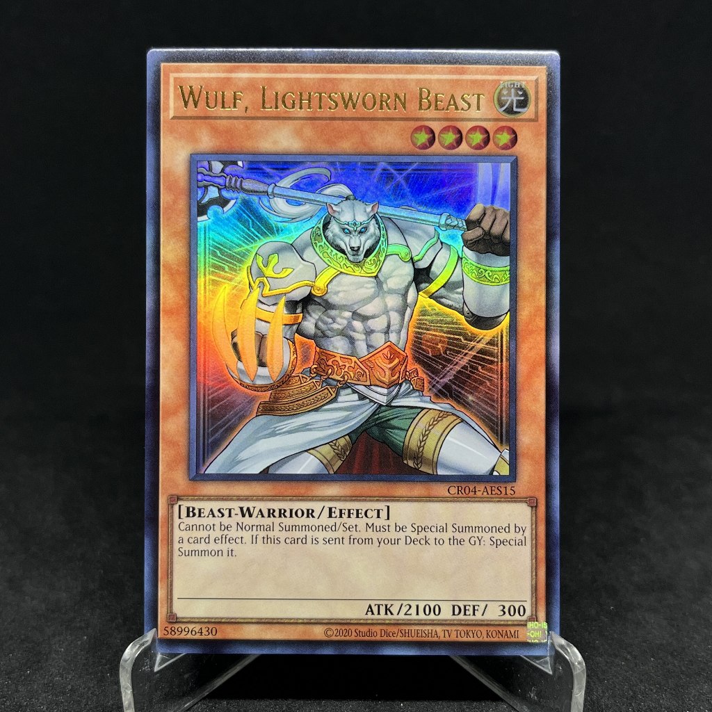 YUGIOH - Wulf, Lightsworn Beast - Ultra Rare UR ( CR04-AES15 ) [ JY ...
