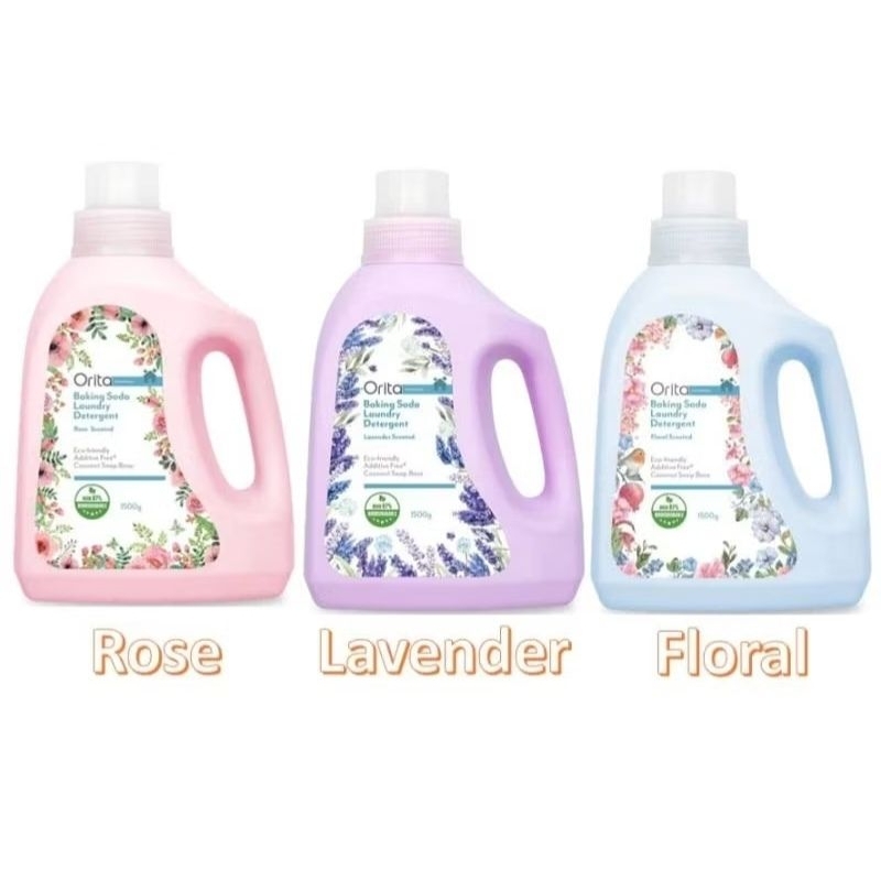 Orita Baking Soda Liquid Laundry Detergent (1500g per bottle) | Shopee ...