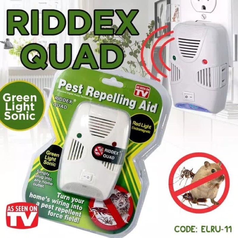 🇲🇾🐸Riddex Ultrasonic Pest Repellent Anti Mosquito Mouse Cockroach ...