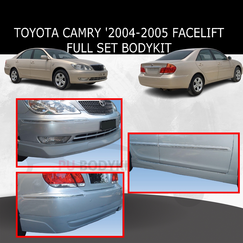 TOYOTA CAMRY '2004 2005 FACELIFT FULL SET BODYKIT FRONT SKIRT,SIDE ...