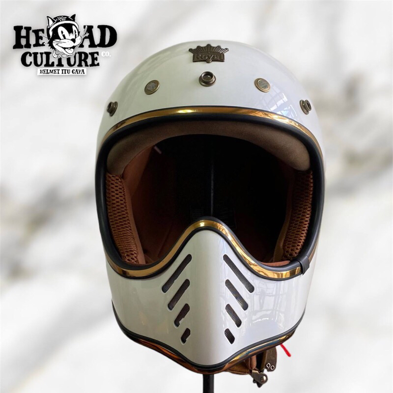 Royal Moto Premium Fullface Classic Retro Style Helmet | Shopee Malaysia