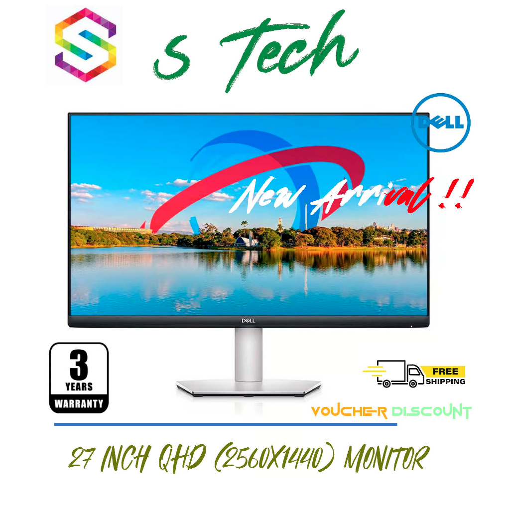 Dell S2721DS 27" Inch QHD IPS LED Monitor | Shopee Malaysia