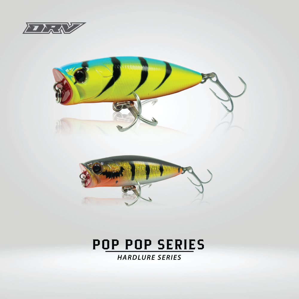 DRAVE Pop Pop Lure 55 And 85mm Topwater Popping Lure Umpan Toman Haruan ...