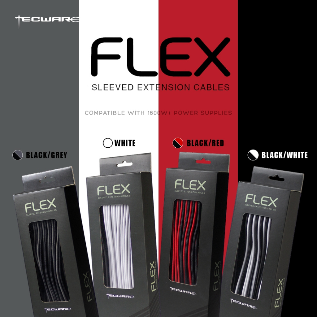 Tecware Flex Sleeved Extension Cables cable management for better ...