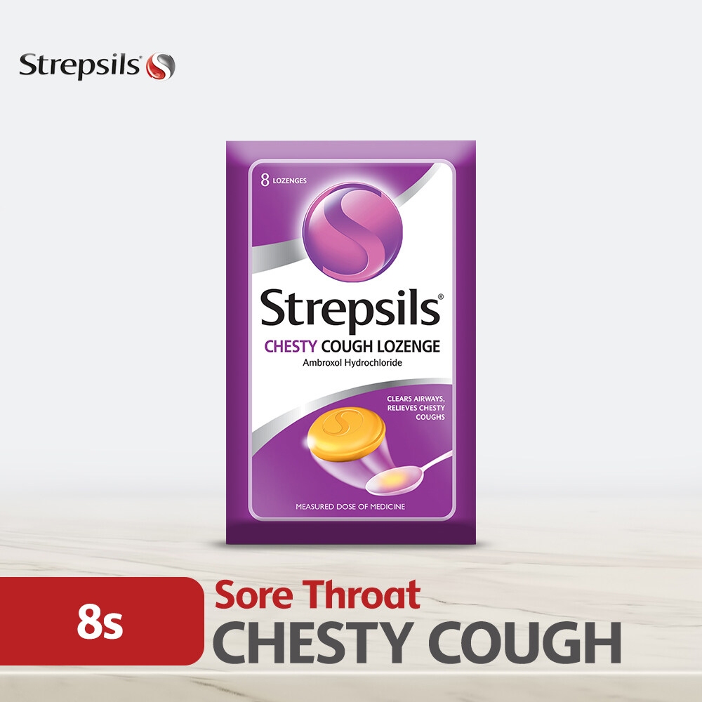Strepsils Chesty Cough Purple Lozenges Gula Batuk 8's | Shopee Malaysia