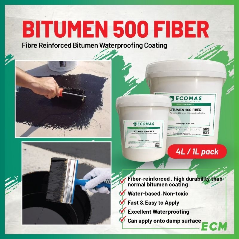 BITUMEN 500 FIBER (4LITRE / 1LITRE PACK) FIBER -REINFORCED BITUMINOUS ...