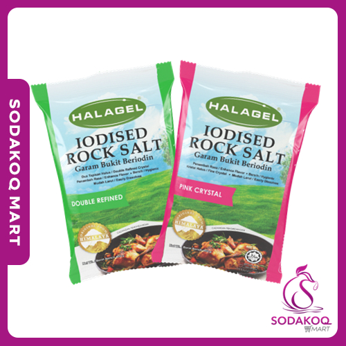 HALAGEL Garam Bukit Beriodin Double Refined / Pink Crystal (400g ...