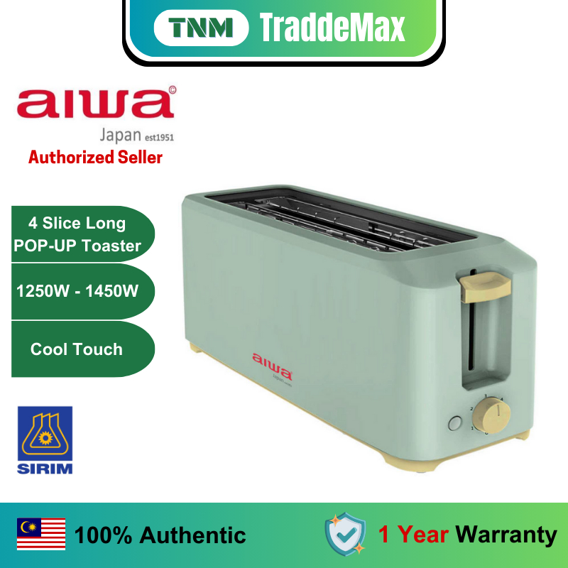 ️‍🔥READY STOCK ️‍🔥【NEW】 AIWA 4 Slice Long POP-UP Toaster with Cool ...