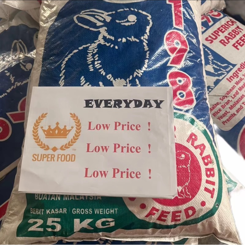 Rabbit Food 198 Spesial 25KG Makanan Arnab | Shopee Malaysia
