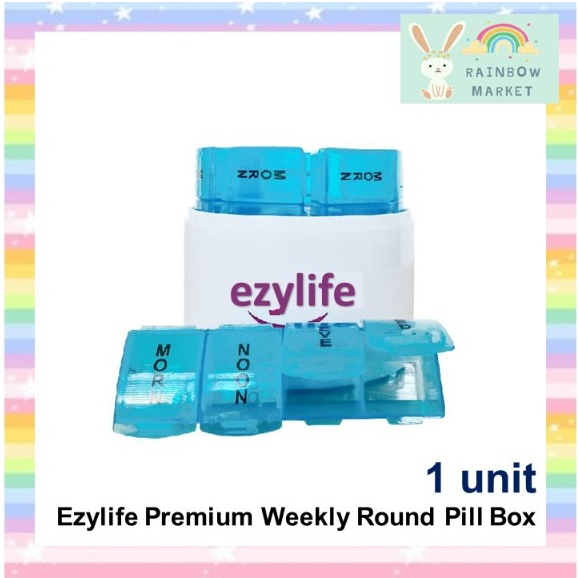Ezylife Premium Weekly Round Pill Box | Shopee Malaysia