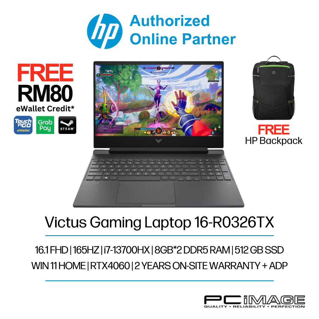 HP Victus 16 Gaming Laptop 16-R0326TX ( Intel I7-13700HX/8GB*2 DDR5 ...